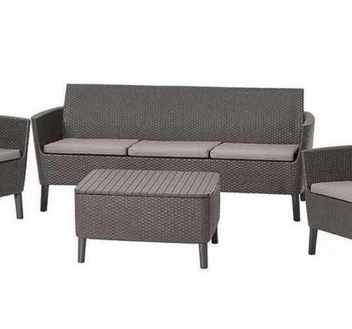 Дачная мебель Salemo 3 Seater Set графит