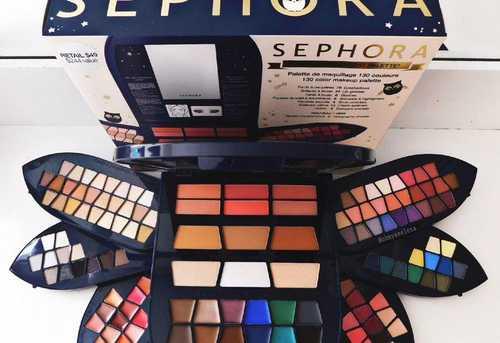 Палитра теней румян помад Sephora palette