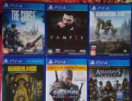 Игры для приставок ps4