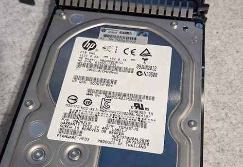 Жесткий диск HP 2TB 6G SATA 7200 RPM MB2000gbupb