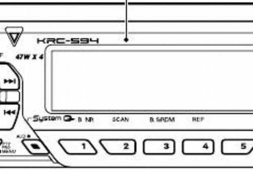 Kenwood KRC-594 кассетная автомагнитола