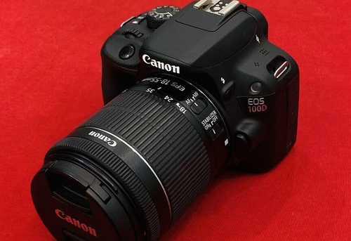 Canon 100d kit 18-55mm stm как новый