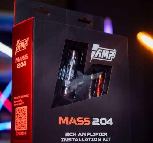 Провода для усилителя 2х канального AMP Mass 2.04