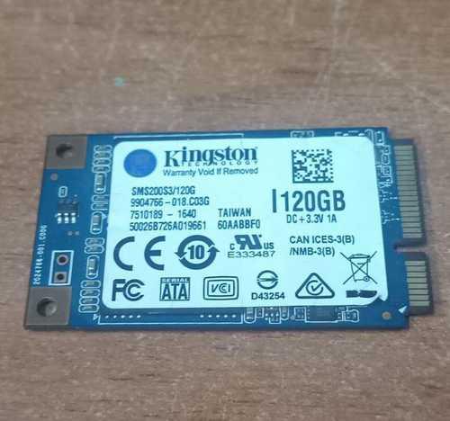 Ssd msata 120gb бу Kingston