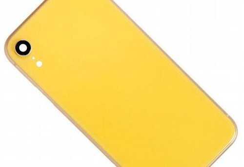 Задняя крышка в сборе с рамкой для iPhone XR, желт