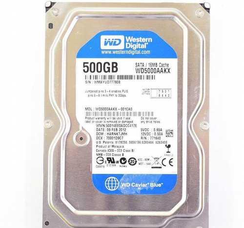 3.5 SATA HDD 500GB Western Digital WD5000aakx