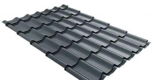 Металлочерепица классик 0,5 Satin RAL 7016 антраци