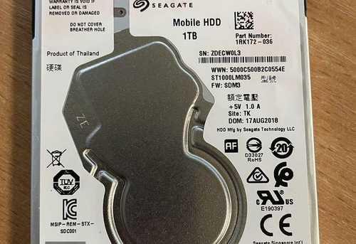 Hdd 1 tb seagate 2.5