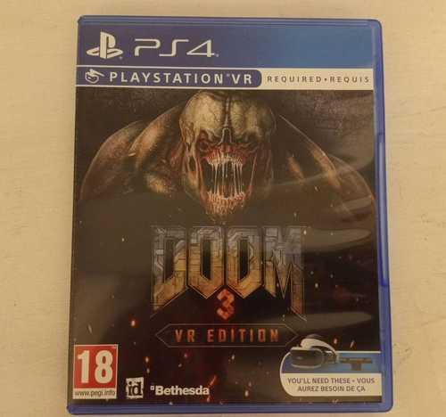 Игра Doom 3 VR Edition (PS4, PS VR)