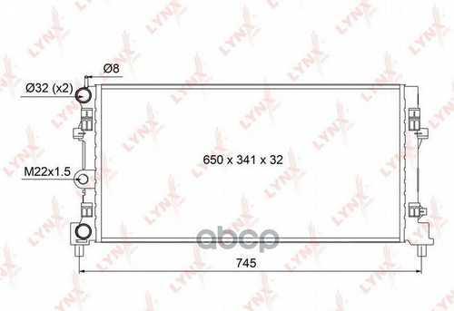 RM-1114 радиатор системы охлаждения Seat Ibiza