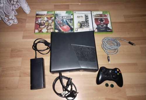 Xbox 360 + 5 дисков лицензия