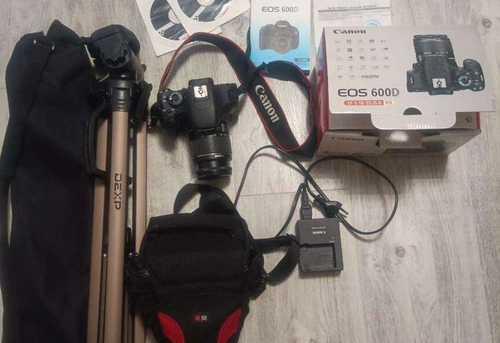 Зеркальный фотоаппаратCanon eos 600d kit EF-S 18-5