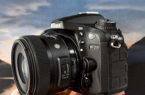 Фотоаппарат Nikon D7200 kit Sigma Art 30mm f1.4