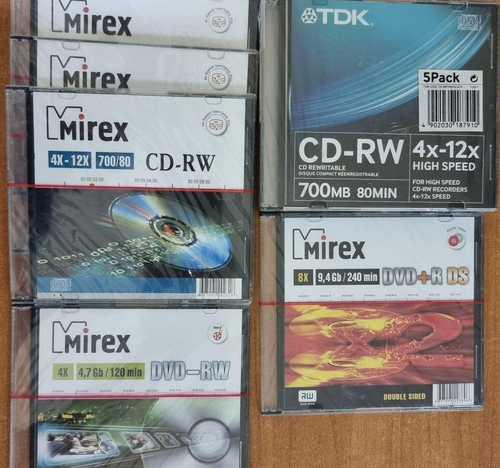 Диски CD-RW, DVD-RW