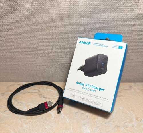 Зарядное устройство anker 45w   кабель Baseus