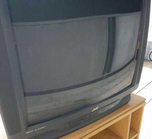 Цветной телевизор JVC с пультом