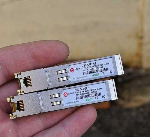 Медный sfp модуль QSC-sfpges