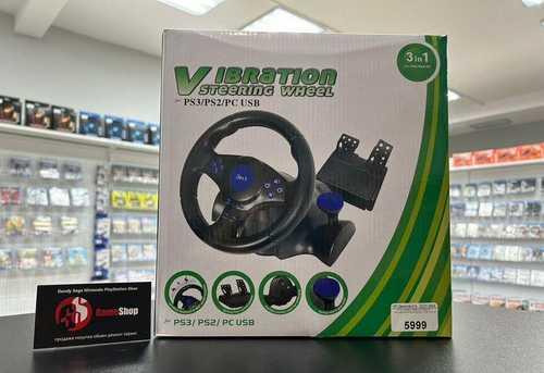 Игровой руль VibrationWheel 4in1 Xbox360/PS3/PS2/P