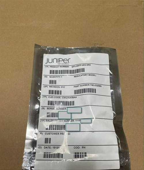 Модуль Juniper QFX-qsfp-40G-SR4 (новый)