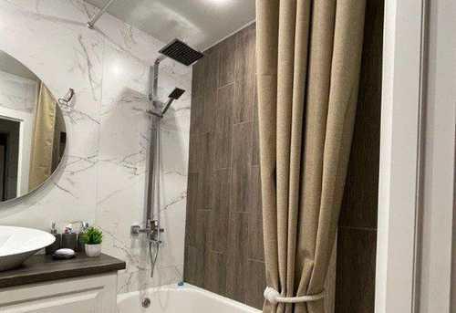 Тканевая штора для ванной Premium качества