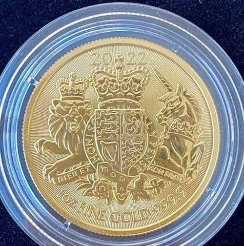 Золотая монета "Королевский Герб", 31,1г
