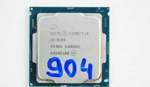 Процессор 1151v2 intel core i3 8100