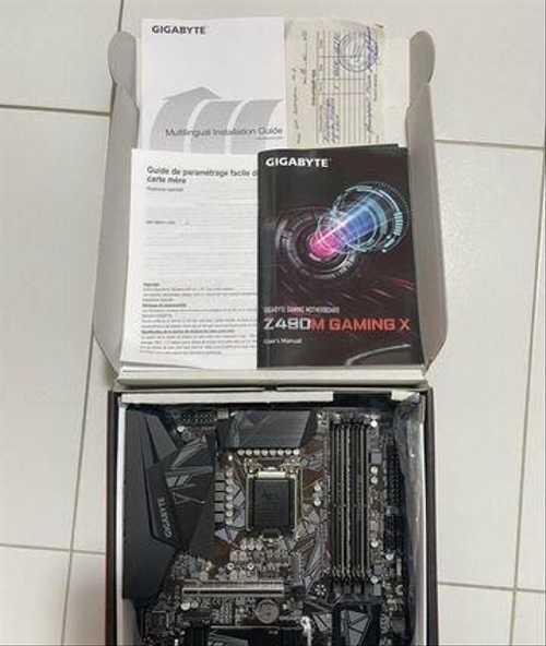 Материнская плата Gigabyte Z490m Gaming X