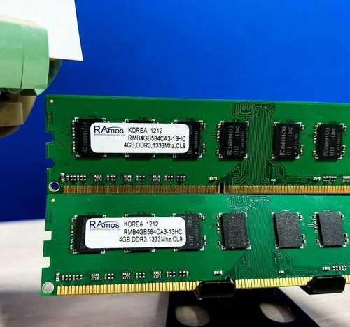 Оперативная память ddr3 4 gb-Ramos 4Gb DDR3 1333MH