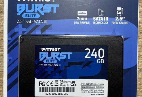 SSD накопитель Patriot Memory Burst Elite 240гб