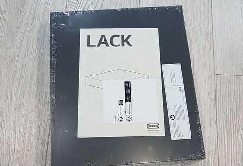 Полка навесная IKEA 30x26 см черно-коричневая