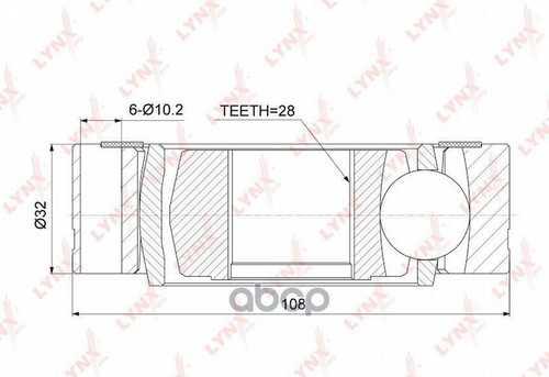 ШРУС внутренний CI8002 lynxauto