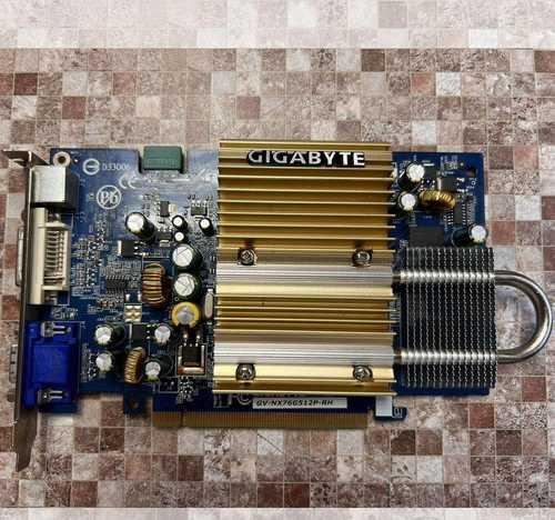 Gigabyte GV- NX76G512P- RH GeForce 7600 GS