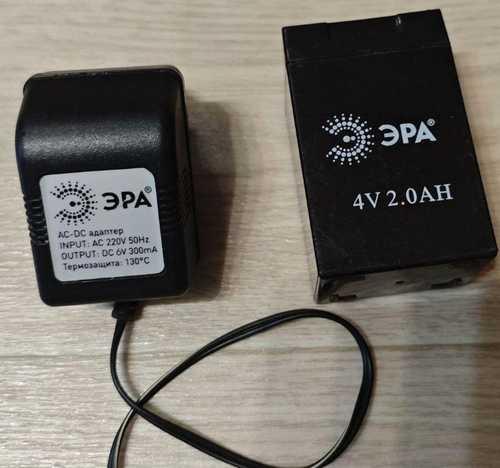 Зарядник для аккумуляторных батарей 4 V 2 AH