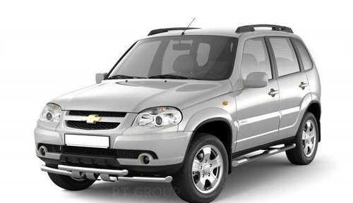 Защита переднего бампера Chevrolet Niva, LADA Niva