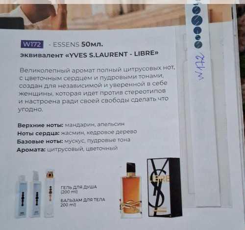 Духи из Чехии w172 Yves S.Laurent Libre