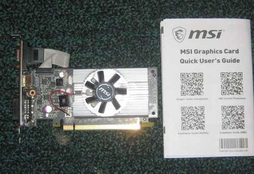 Видеокарта MSI GeForce 210 1024Mb 64bit DDR3