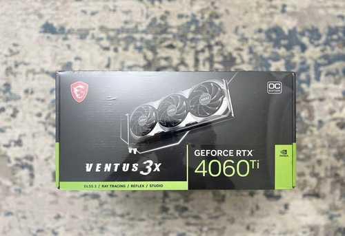 Msi RTX 4060 Ti Ventus 3X OC 8GB Новые