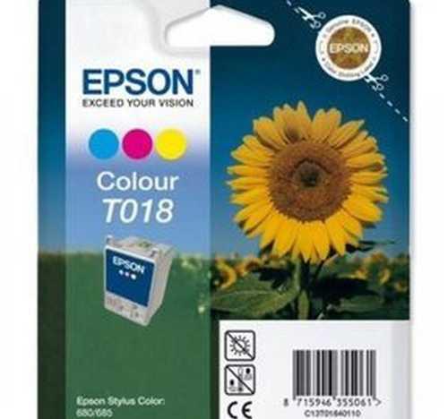 Картридж Epson T018 Colour C13T018401