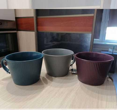 Продаю кружки 3 шт, объёмом 750 мл