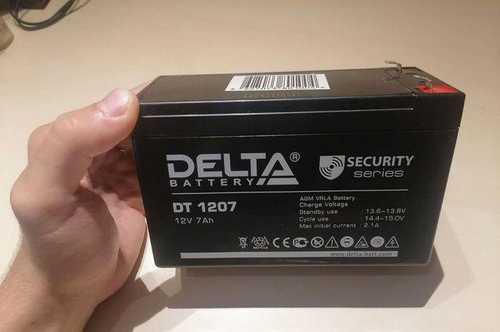 Акб delta 1207. Аккумулятор Delta DT 1207. Акк.бат. Delta DT 1207 (12v 7ah). Аккумуляторная батарея Delta DT 12100 (12v / 100ah). Delta Battery DT 1207 12в 7 а·ч.