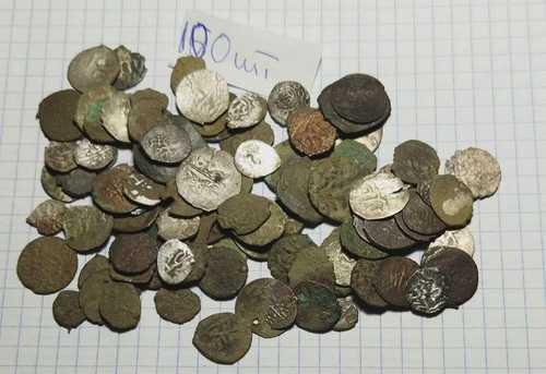 100 монет Крымского ханства. Серебро. Билон. Медь