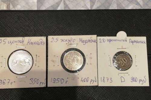 Серебряные монеты разных стран