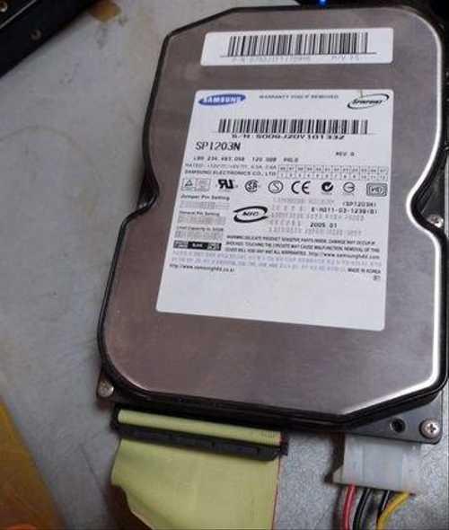 Жесткий диск Samsung 120 Gb 7200rpm IDE (с бэдами)