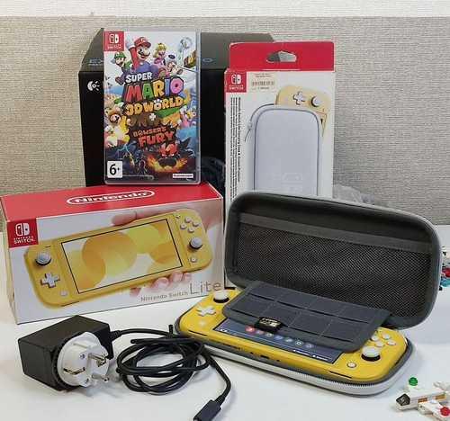 Nintendo switch lite с чехлом   игры