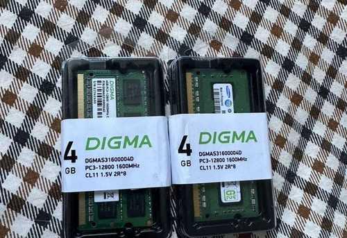 Оперативная память для ноутбука digma 4 gb