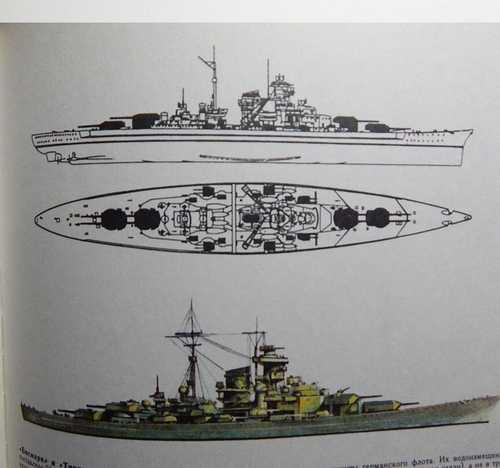 Модель линкора "Бисмарк" М 1:200