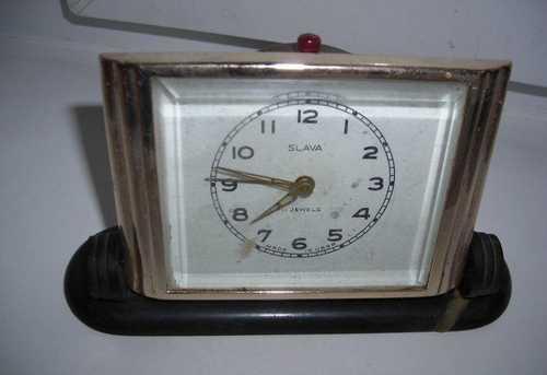 Часы будильник слава СССР рабочие