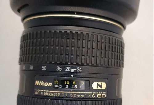 Объектив Nikon AF-S 24-120mm F 4 VR б/у