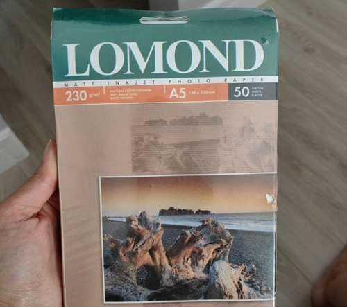 Фотобумага Lomond 230g A5 50л