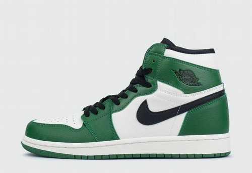 Nike Air Jordan 1 Wmns White Green with Fur